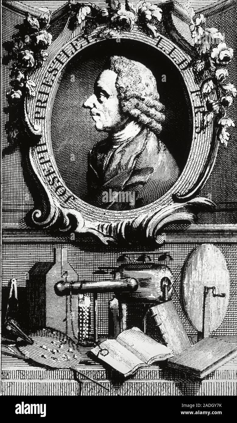 Portrait of Joseph Priestley an English chemist who was born in 1733 ...