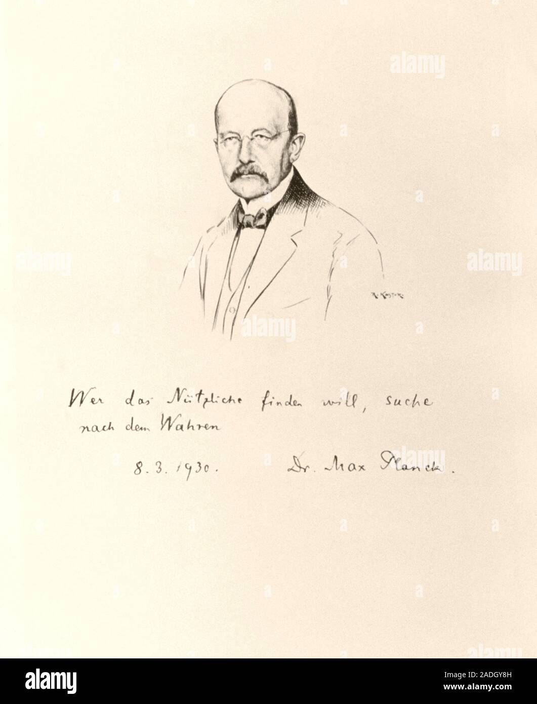 Portrait of Max Planck (1858-1947), German physicist, Nobel laureate ... Portrait of Max Planck (1858-1947), German physicist, Nobel laureate ...