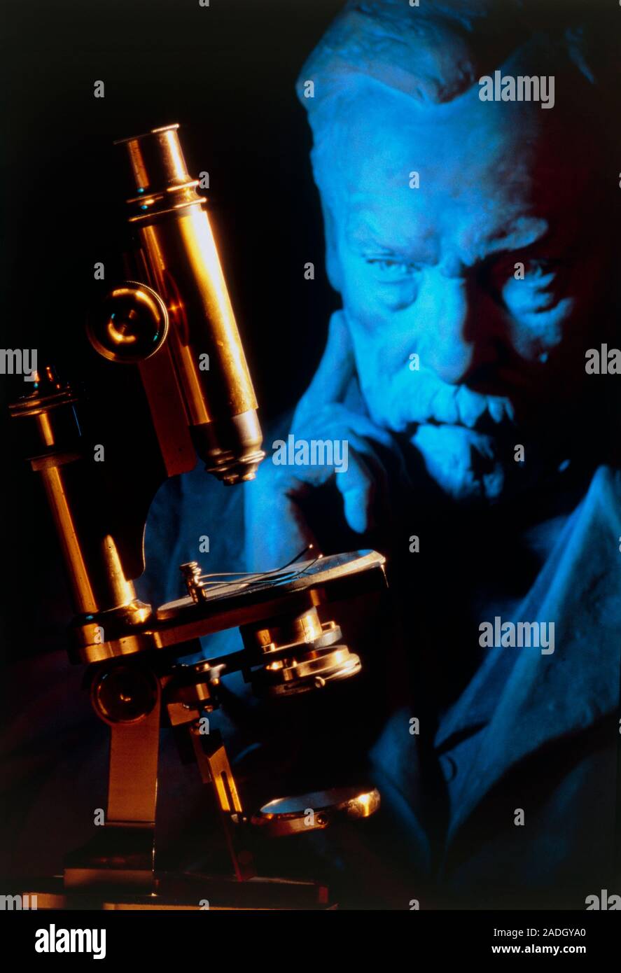 Louis Pasteur (1822-95), French chemist and microbiologist. This double ...