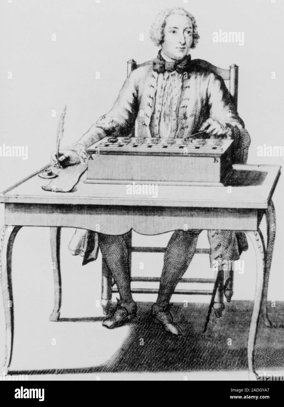 Pascal. Engraving of the French mathematician and philosopher Blaise ...