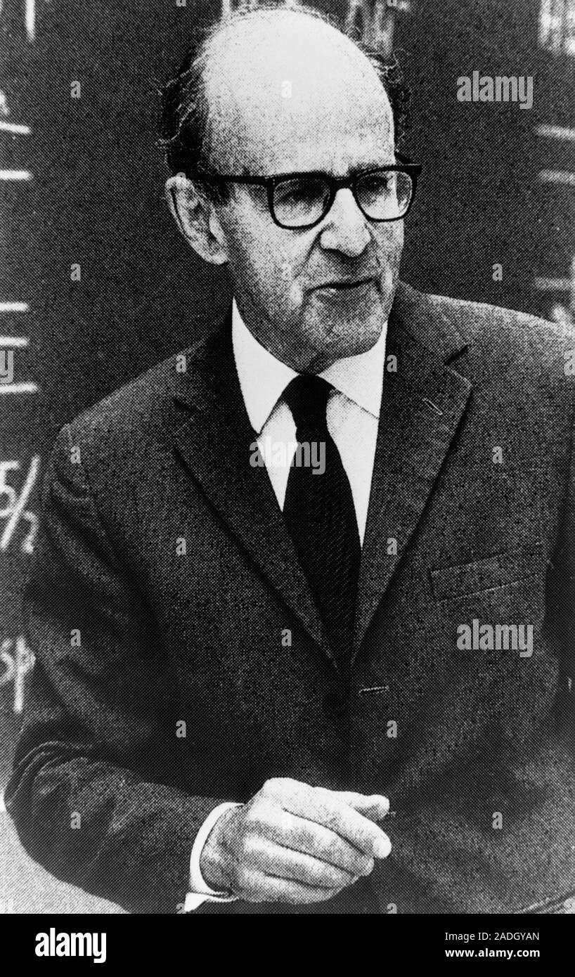 Max Perutz. Portrait of Max Ferdinand Perutz (1914-2002), Austrian ...