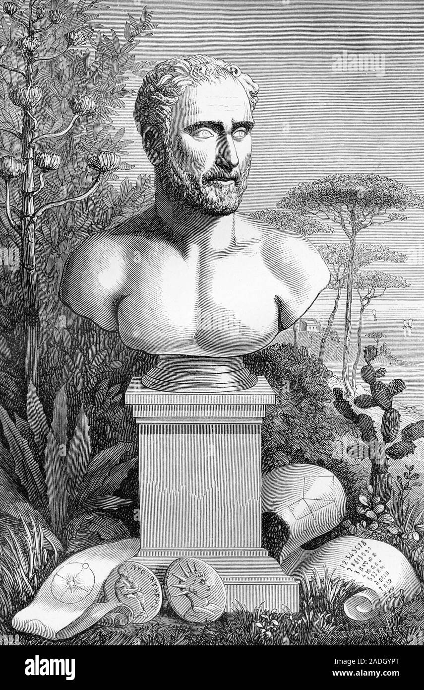 Pythagoras (c.580-c.490 BC), Ancient Greek philosopher. Pythagoras is ...