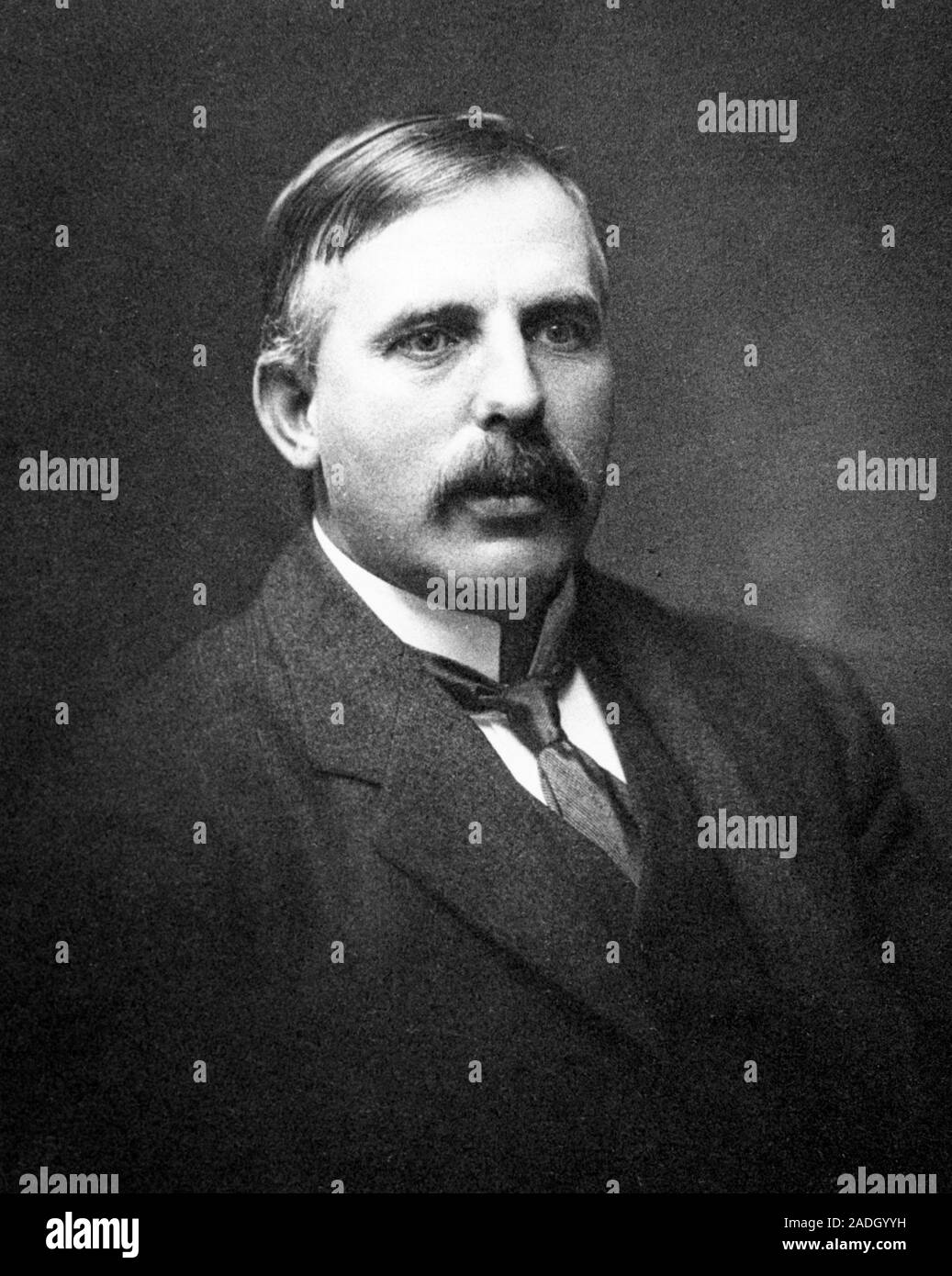 Portrait of the New Zealand born physicist Sir Ernest Rutherford (1871 ...