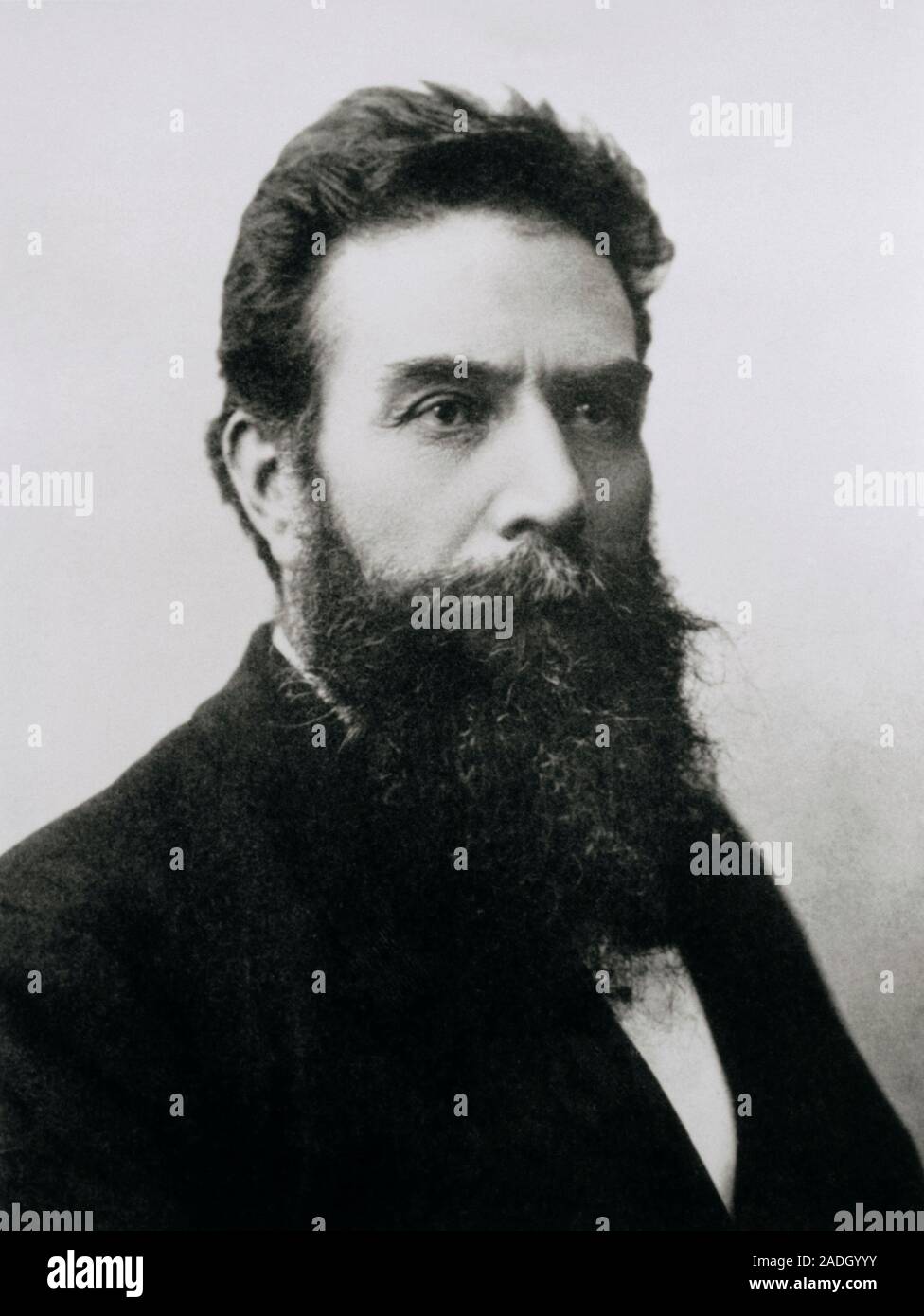 Wilhelm Roentgen. Photograph of German physicist and discoverer of X ...