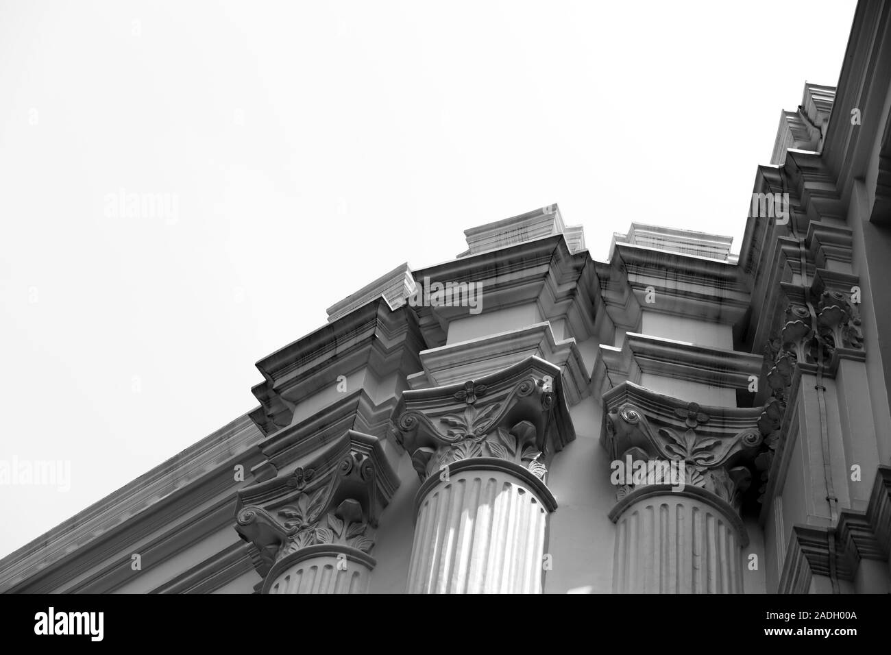 Beautiful overhead part of large marble column Stock Photo - Alamy