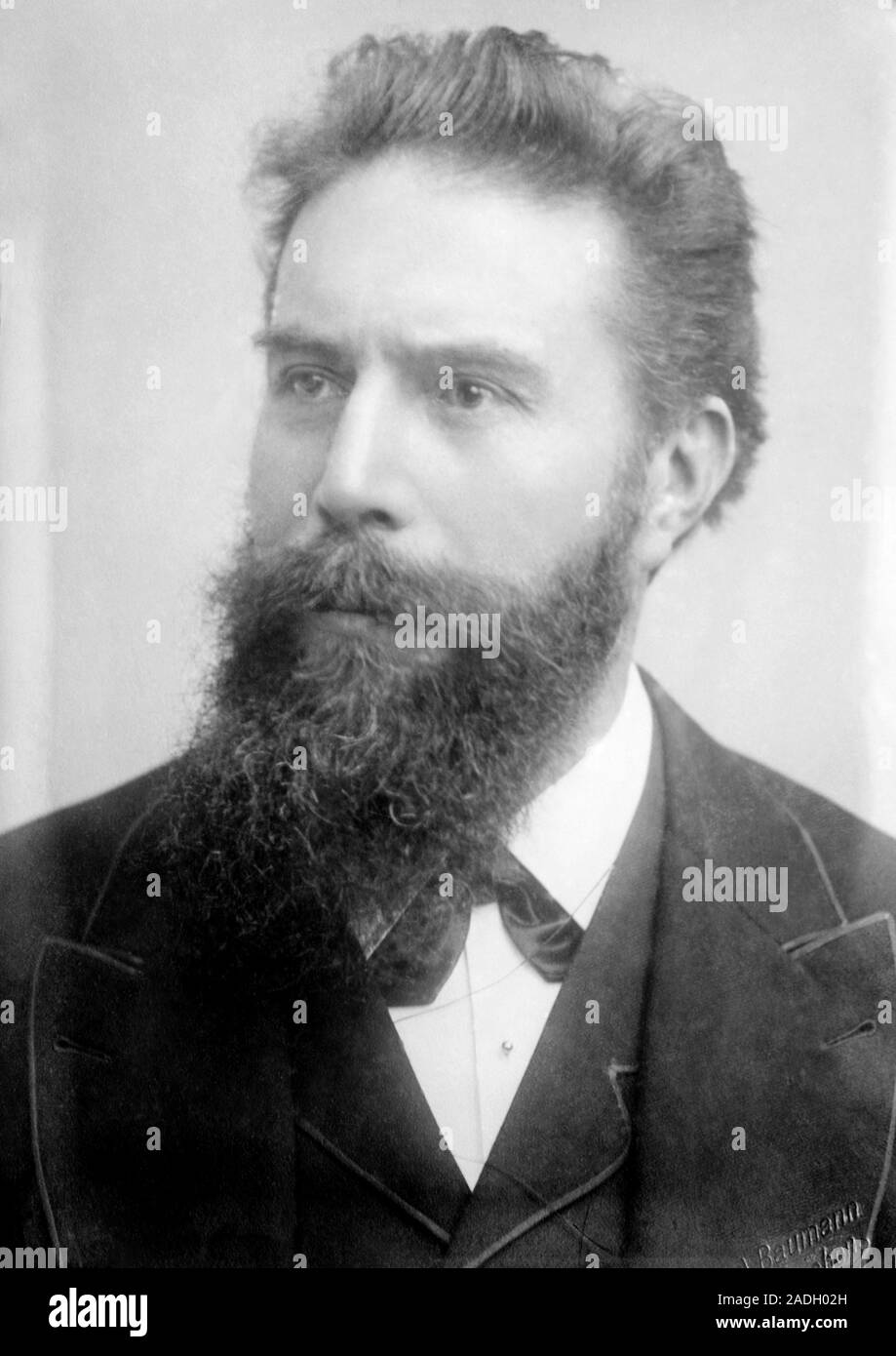 Wilhelm Konrad Roentgen (1845-1923), German experimental physicist and ...