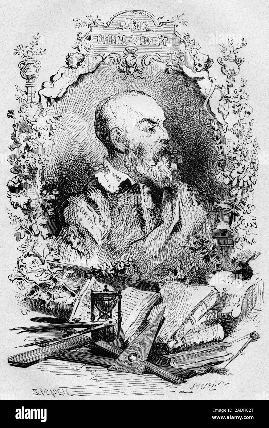 Petrus Ramus (1515-1572), French humanist and philosopher, with ...