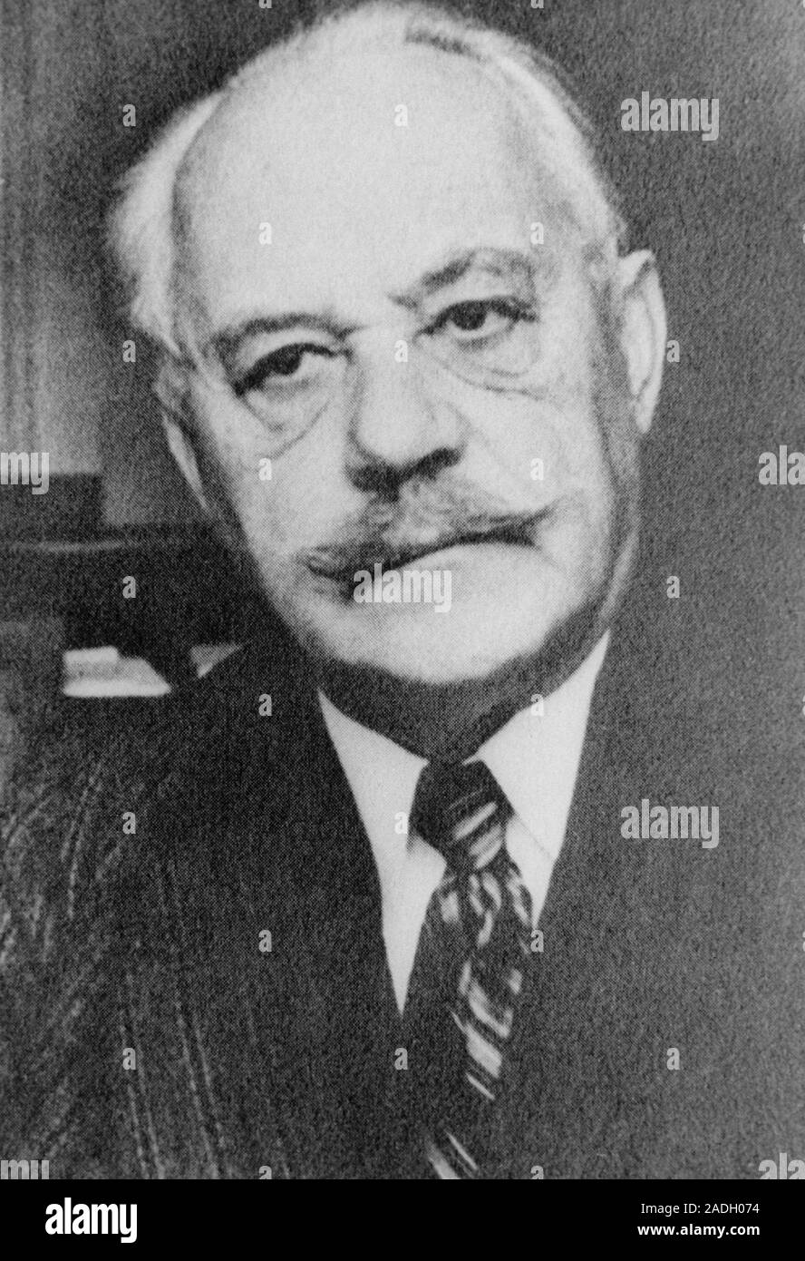 Portrait of the German physicist Arnold Sommerfeld (1868-1951). He ...