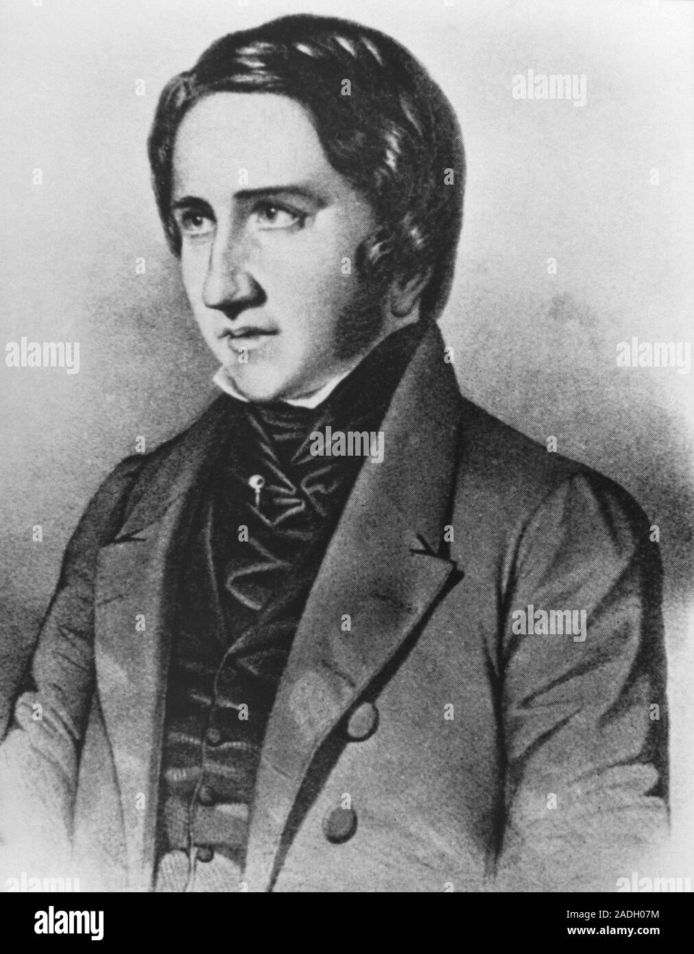 Portrait after a lithograph of Sir James Simpson (1811-70), Scottish ...