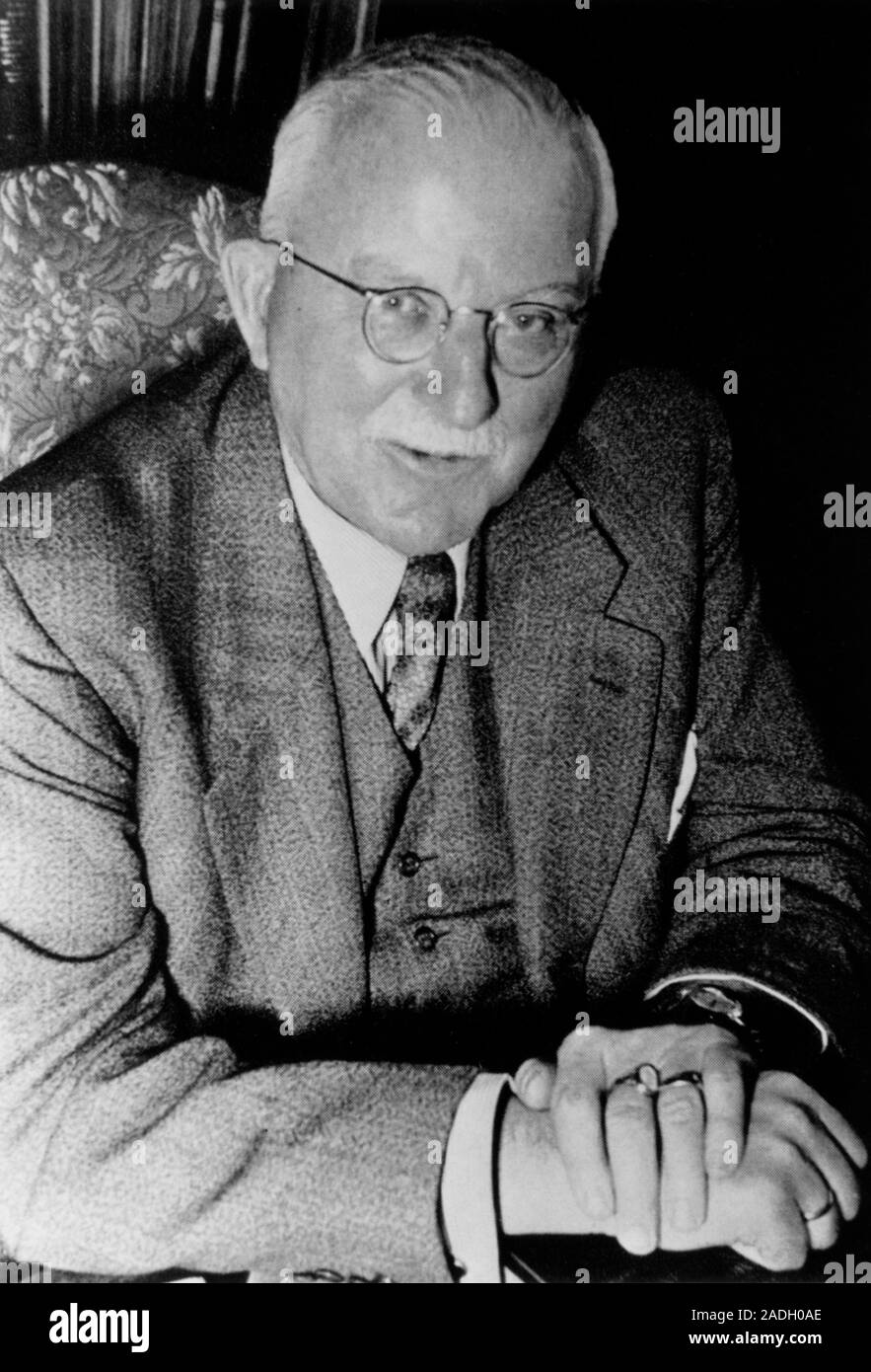 Hermann Staudinger. Portrait of Hermann Staudinger (1881-1965), German organic chemist and ...