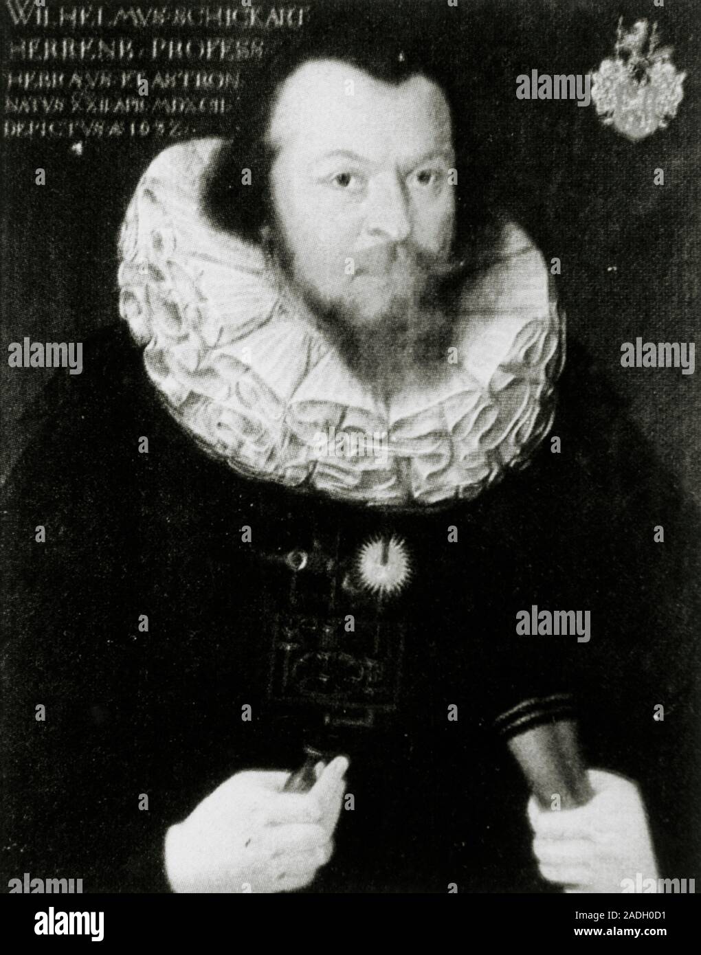 Wilhelm Schickard. Portrait of Wilhelm Schickard (1592-1635), German ...