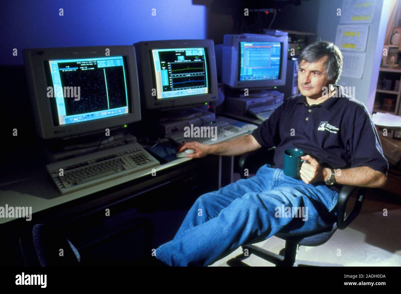 Seth Shostak. View of Dr. Seth Shostak (1943-), American astronomer and ...