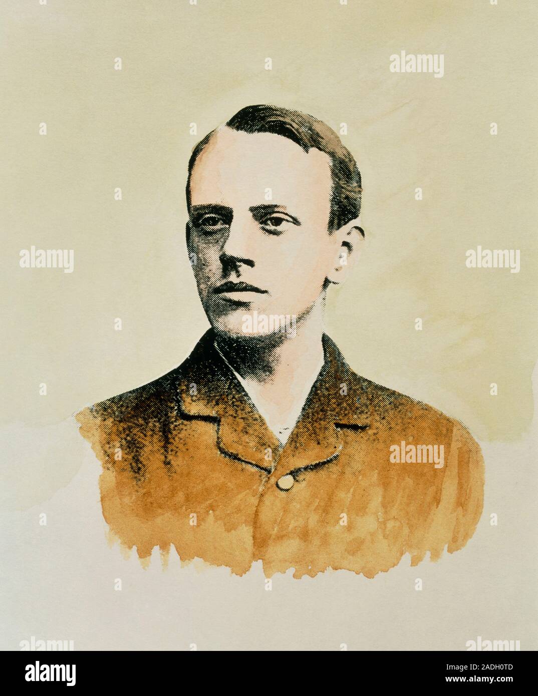 Joseph John Thomson. Portrait of English physicist Sir Joseph John ...