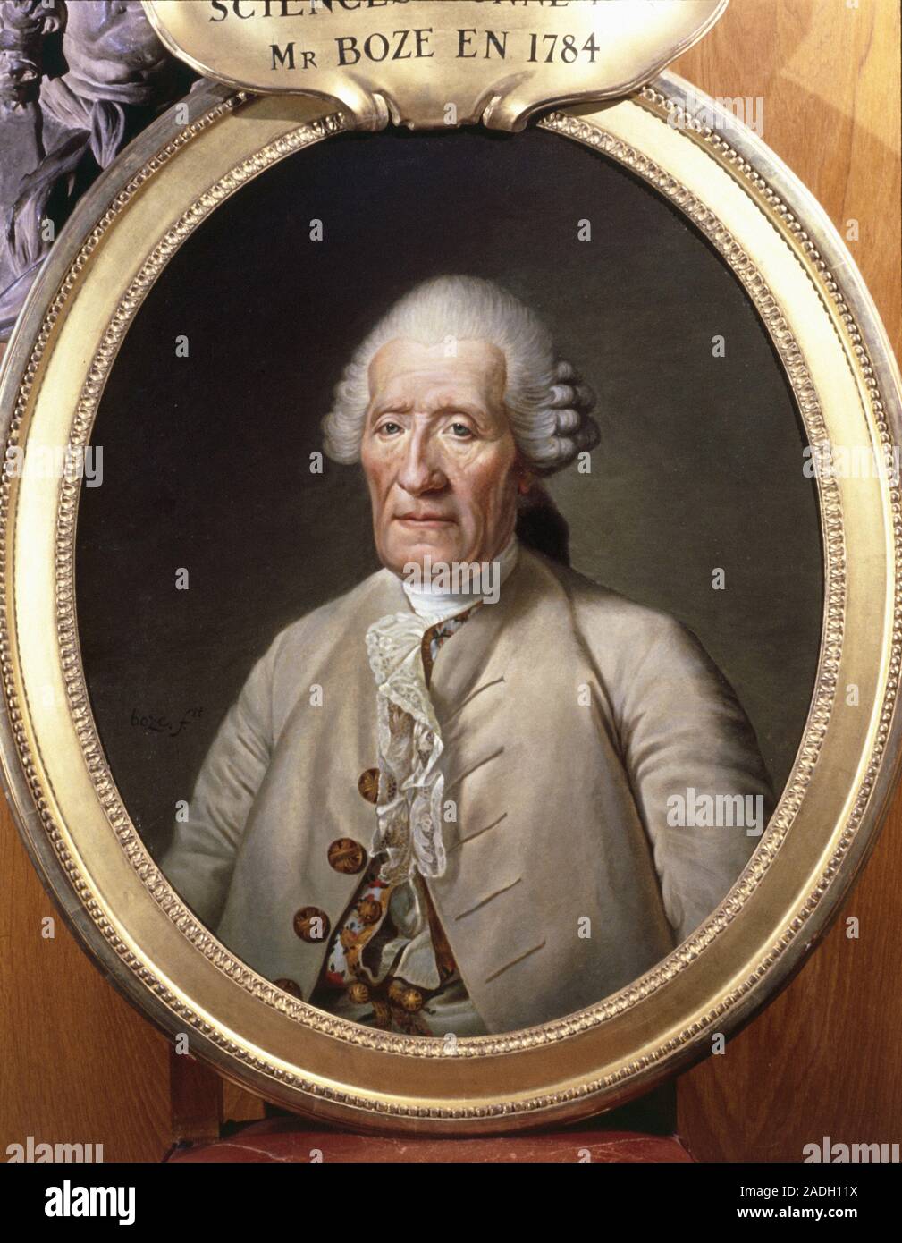 Portrait of French mathematician Jacques de Vaucanson (1709-1782 ...
