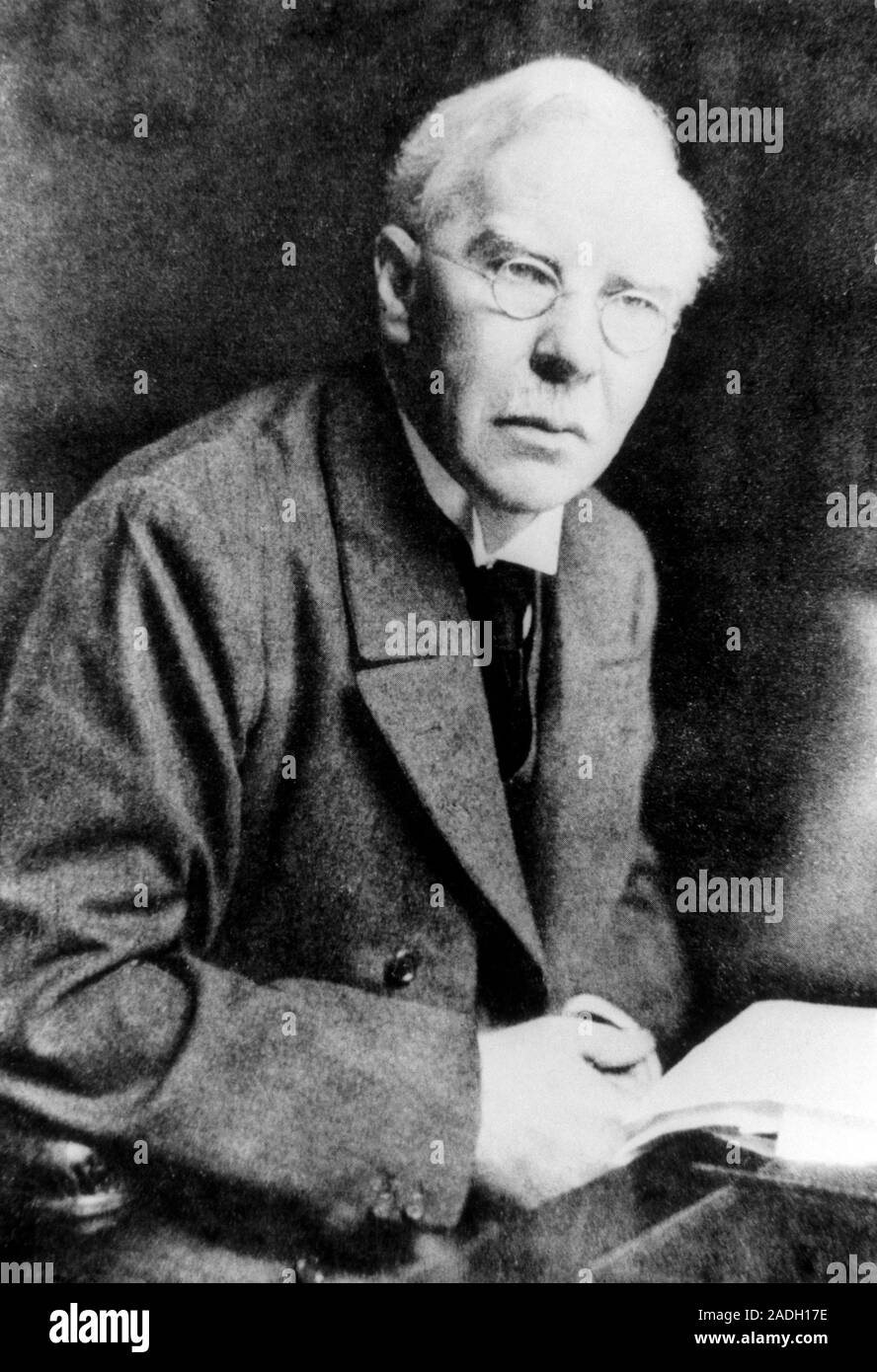 Portrait of Sir Almroth Wright (1861-1947), British bacteriologist and ...