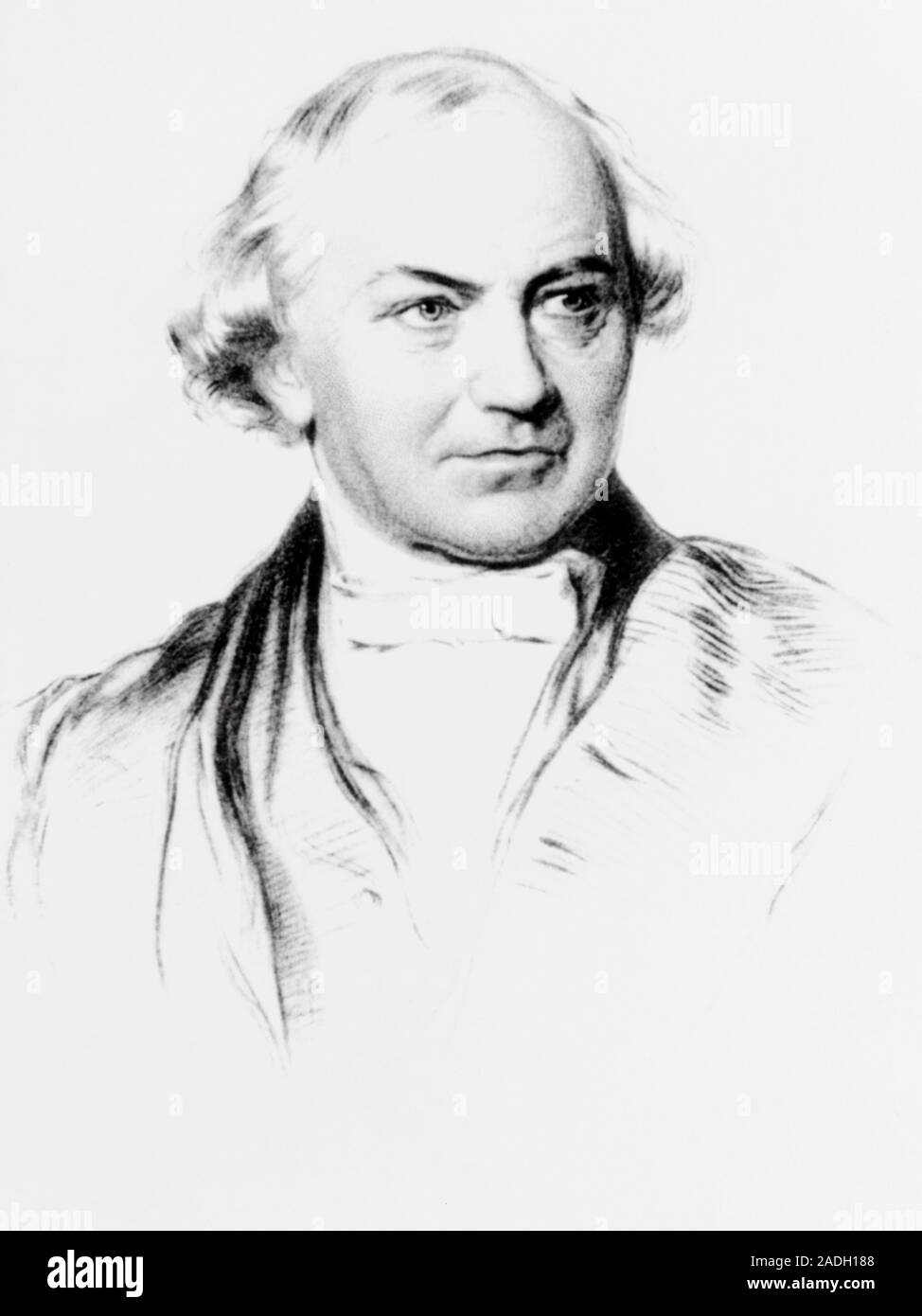 William Whewell. Portrait of the British polymath William Whewell (1794-1866). Whewell was the ...