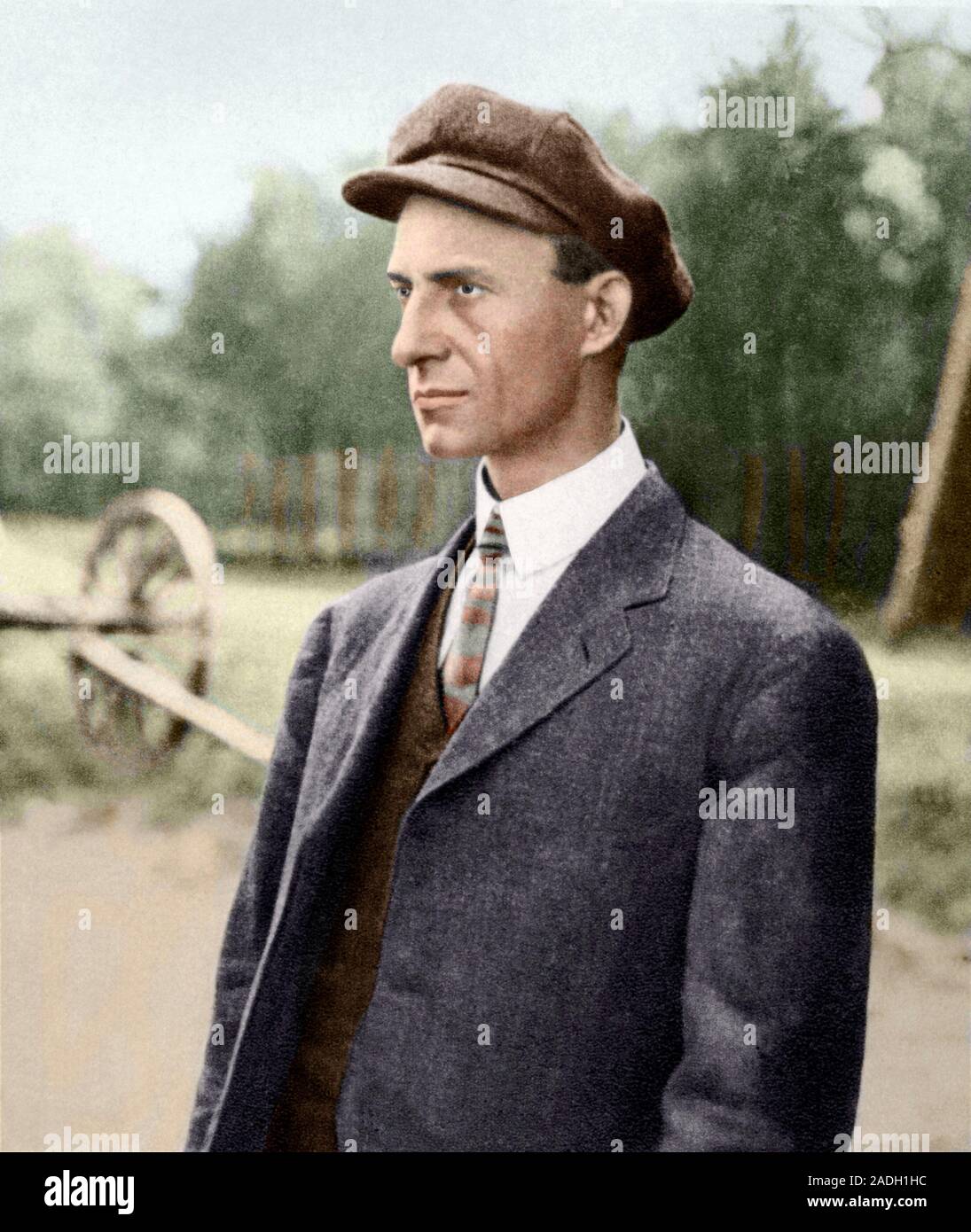 Wilbur Wright (1867-1912), US aviation pioneer. Wilbur, together with his younger brother ...