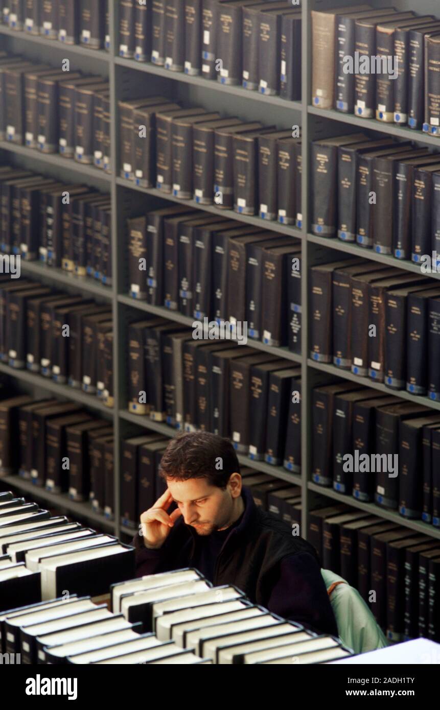 University library. Student studying at the Massachusetts Institute of ...