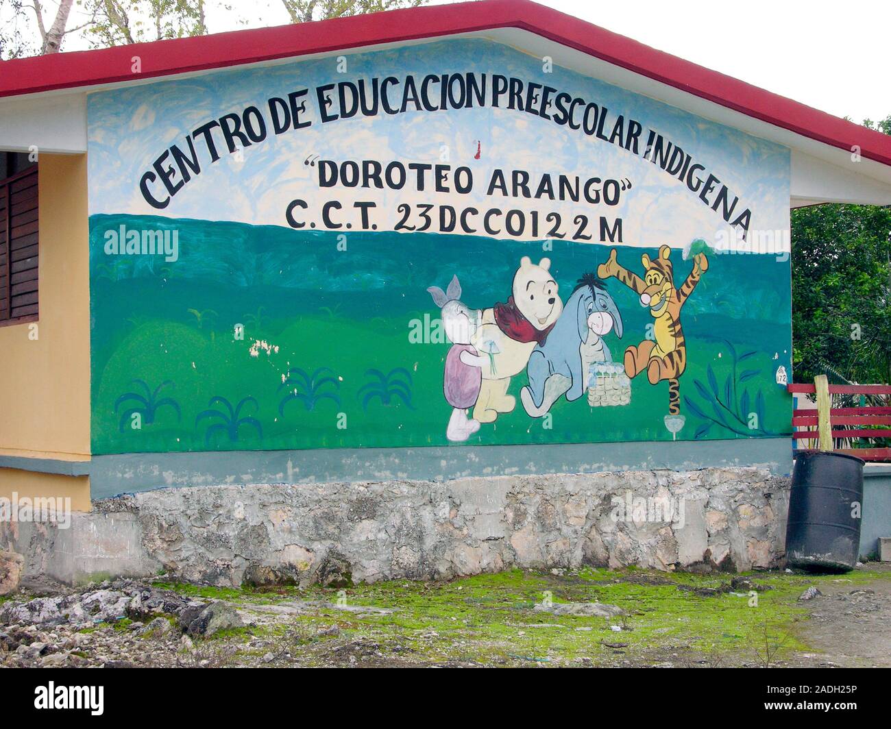 Mayan school on the Yucatan Peninsula, Mexico Stock Photo - Alamy