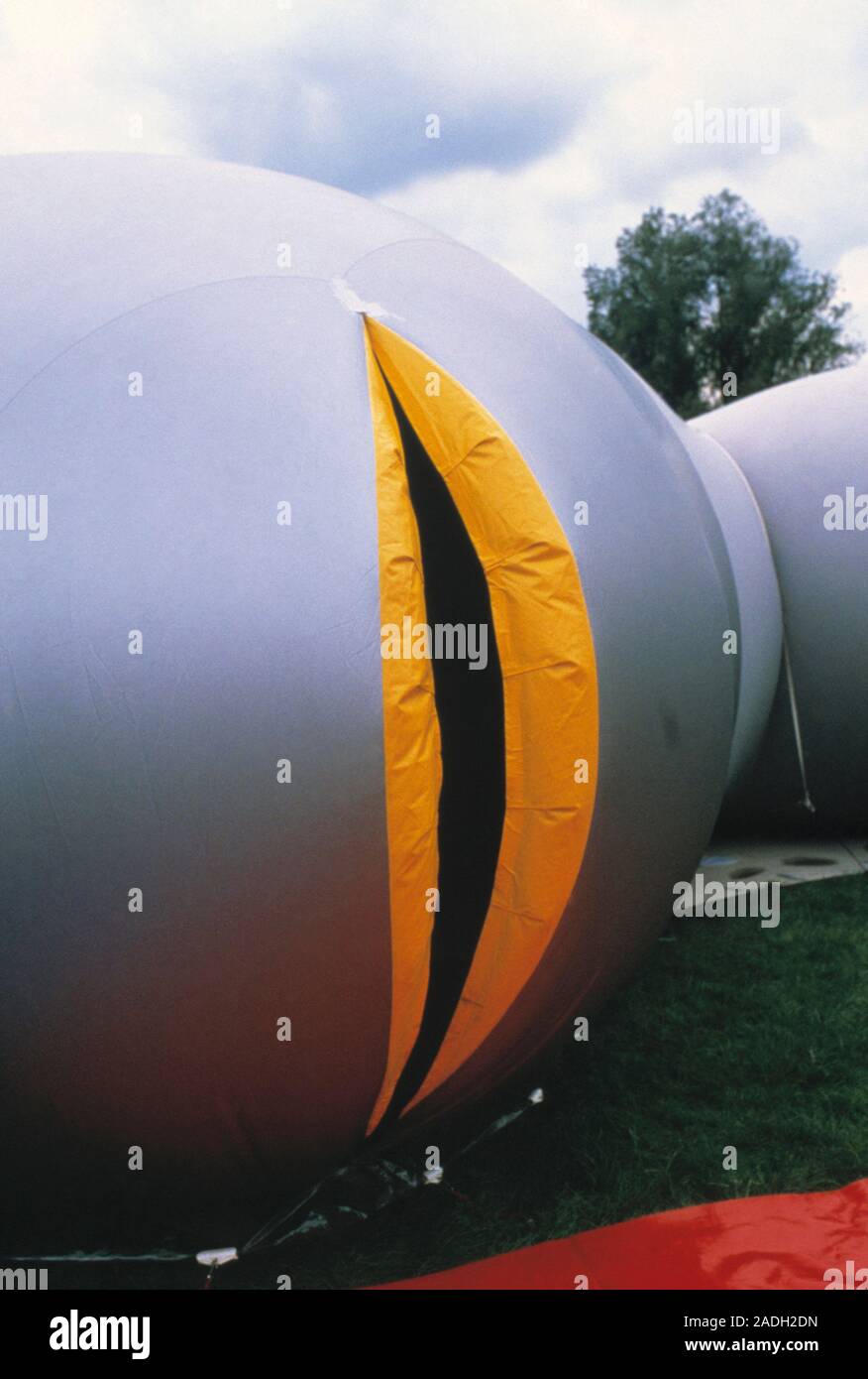 Colourscape. Entrance to Colourscape, a sculpture consisting of almost ...