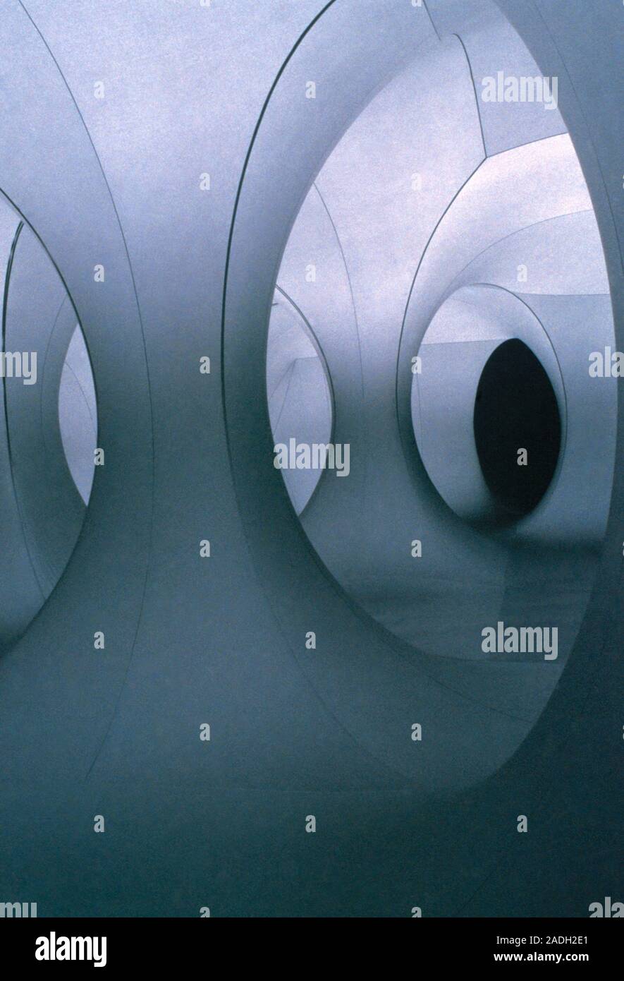 Colourscape. Interior of Colourscape, a sculpture consisting of almost ...