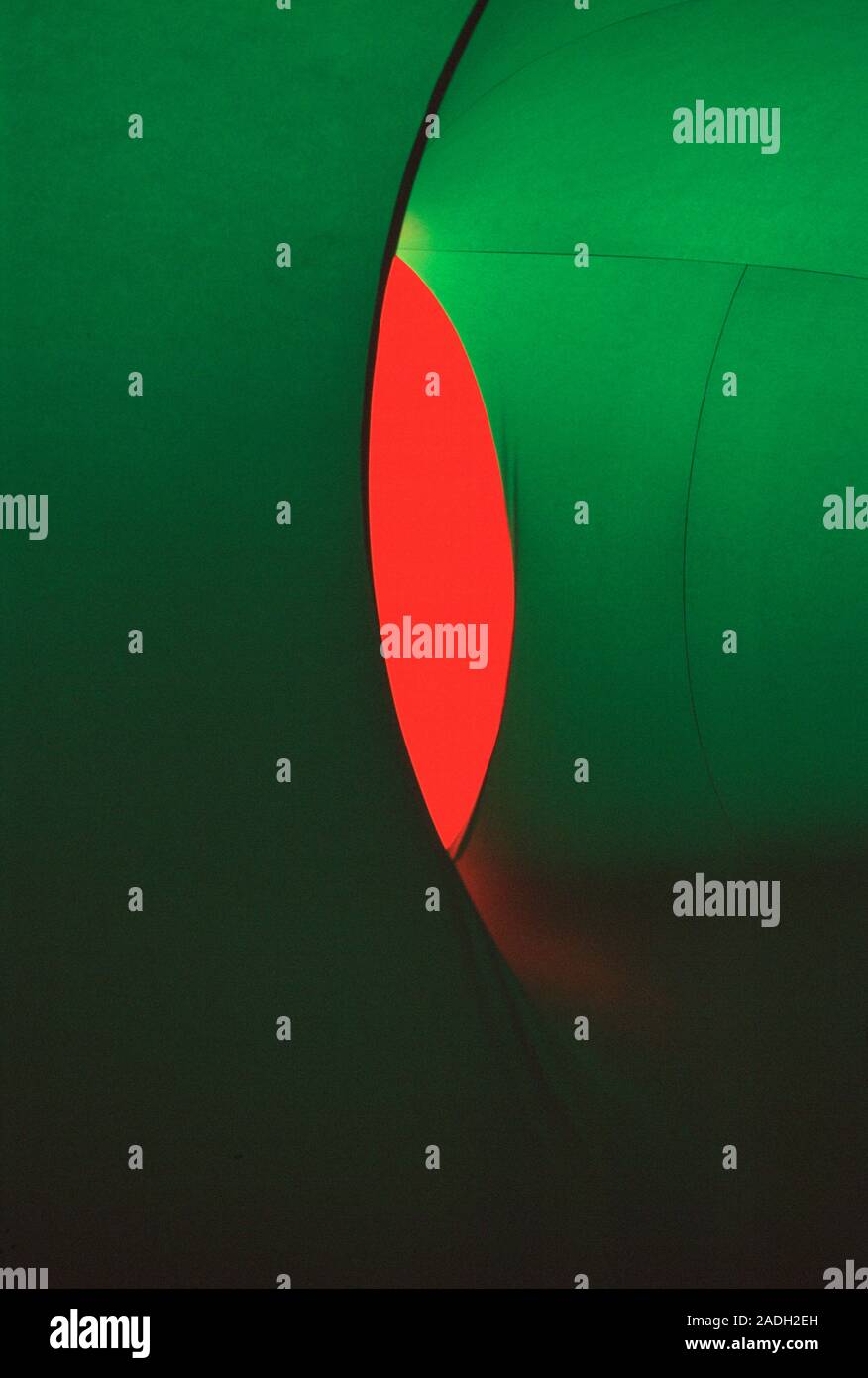 Colourscape. Interior of the Colourscape, a sculpture consisting of ...