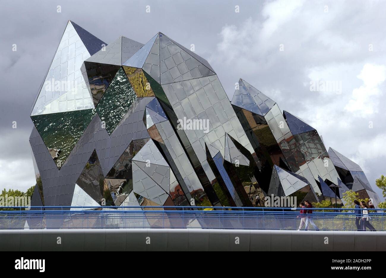 Futuroscope building. Futuroscope is a science and technology theme ...
