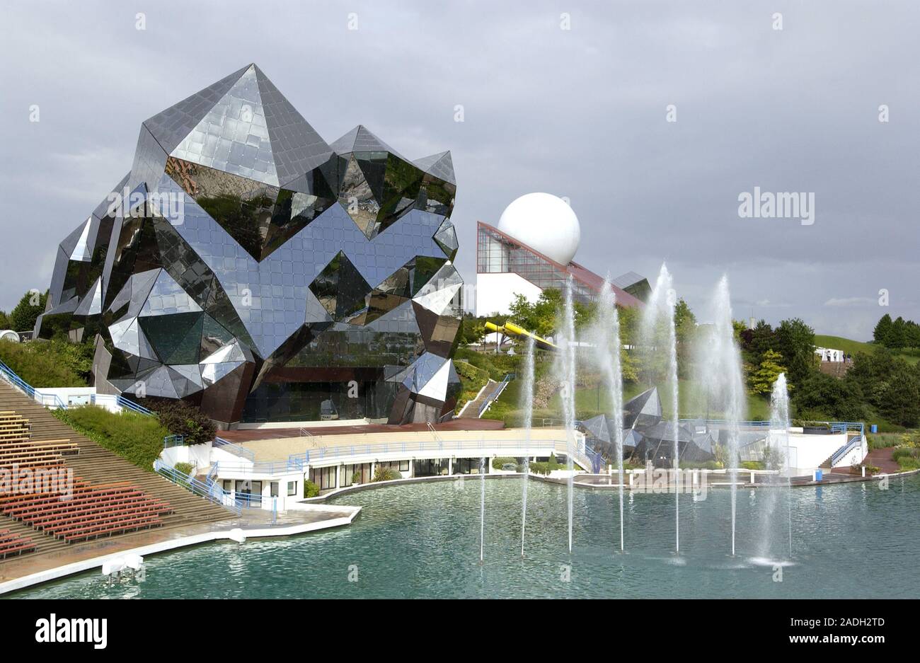 Futuroscope buildings. Futuroscope is a science and technology theme ...