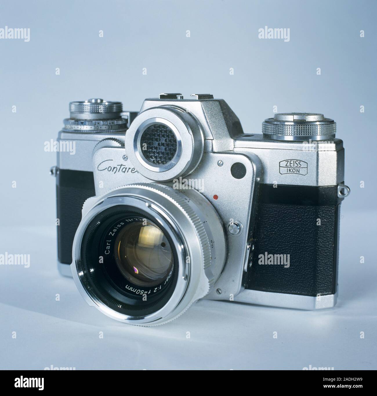 Early single-lens reflex camera (SLR). The Contarex range was ...