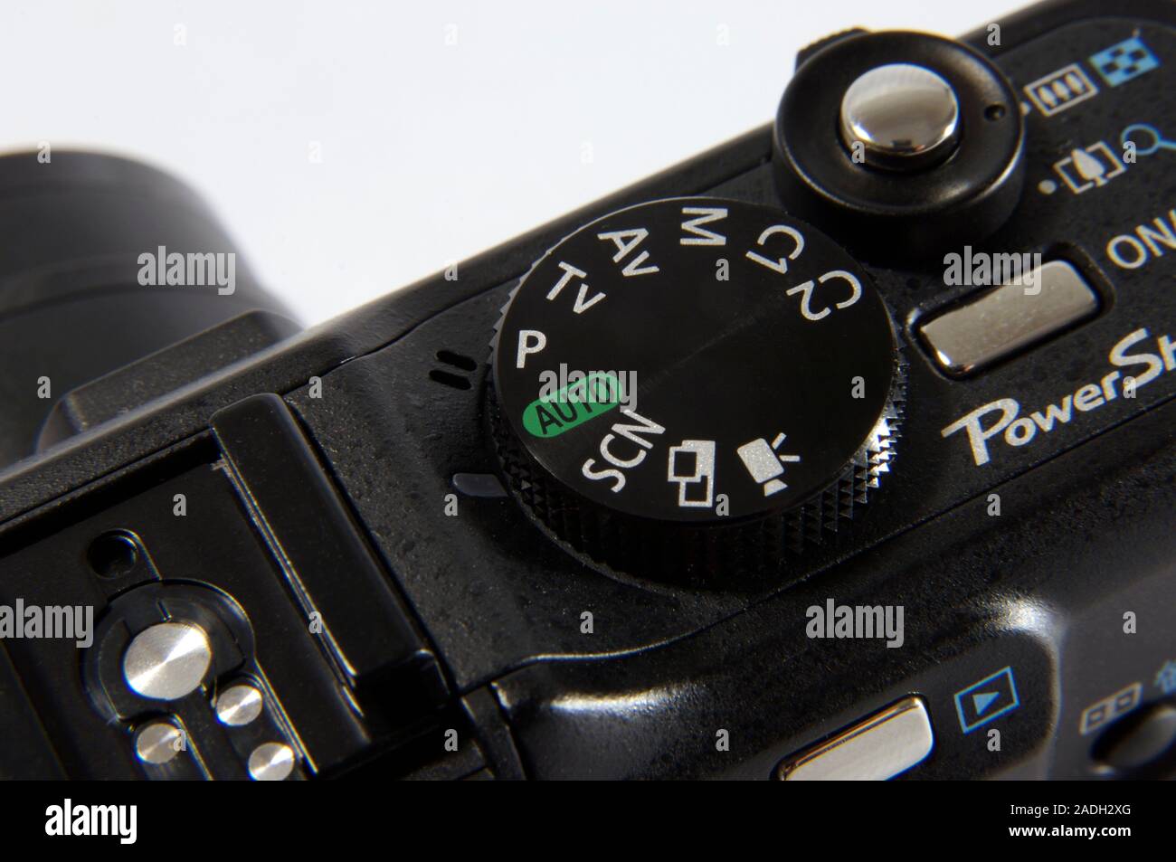 Camera settings dial, which is rotated to select the desired operating ...