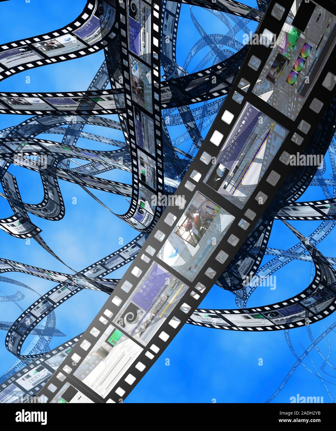 Photographic film, computer artwork Stock Photo - Alamy