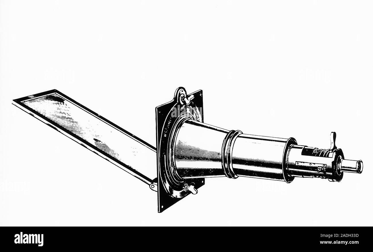 A drawing of a 'solar microscope' made by W. and S. Jones. This was an ...