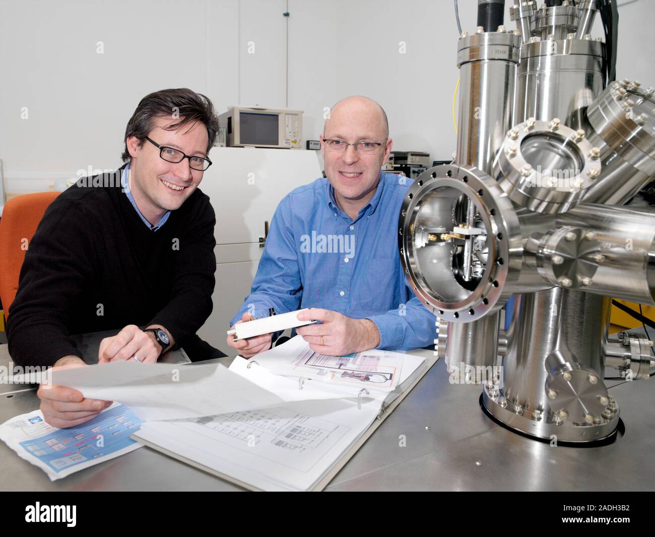 Ultra-high vacuum atomic force microscope (UHV-AFM). This microscope is ...