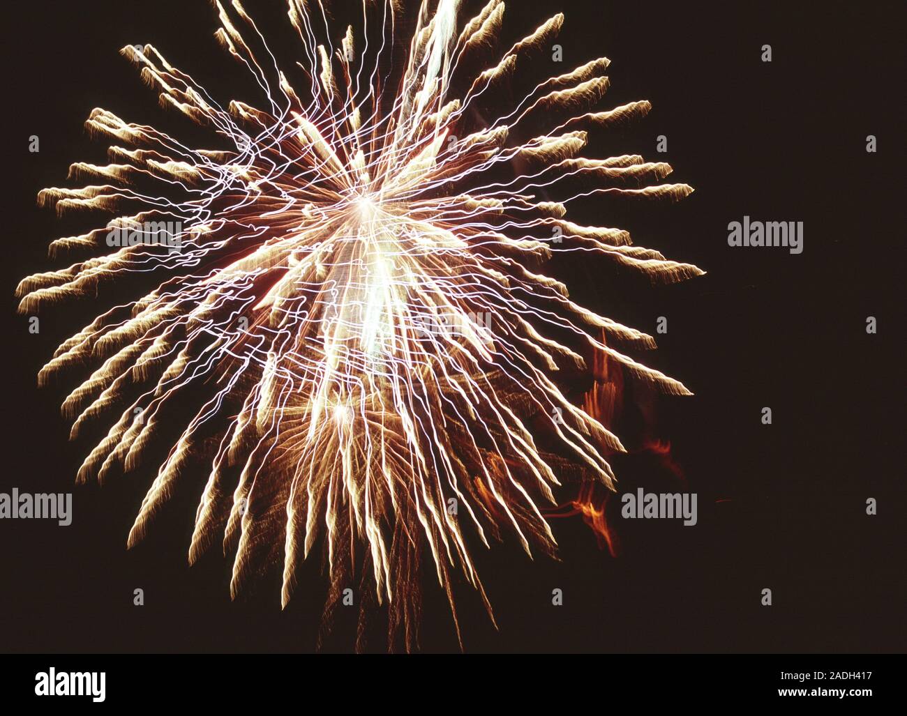 Aerial firework display Stock Photo - Alamy