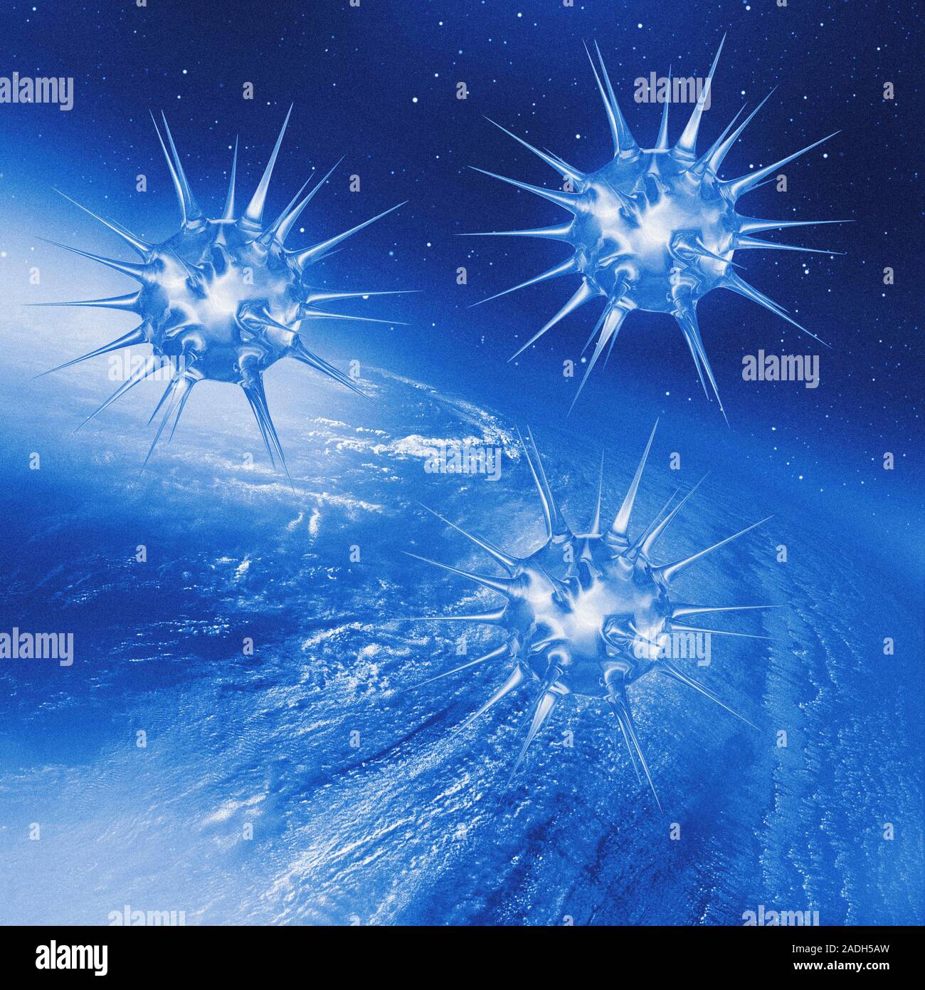 Viruses, computer artwork Stock Photo - Alamy