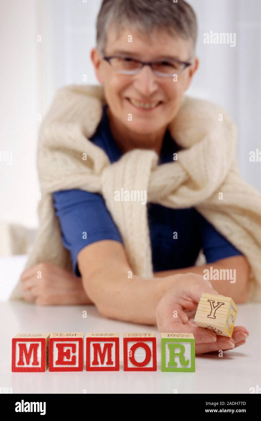 Alzheimer's disease. Conceptual image representing memory loss ...