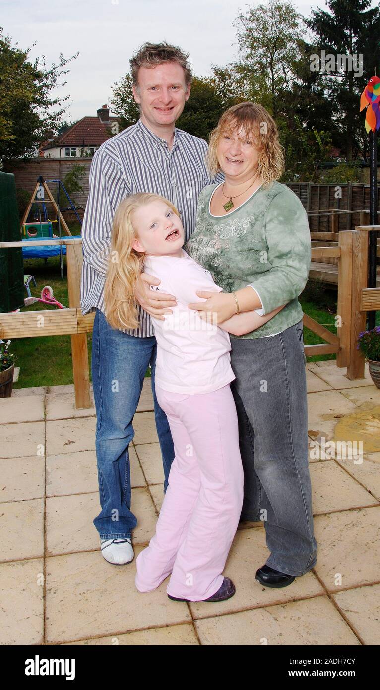 MODEL RELEASED. Angelman syndrome. 10-year-old girl with Angelman ...