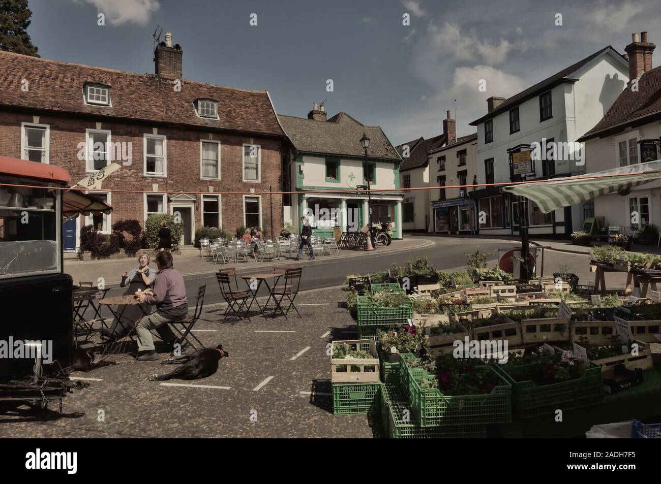 Market day, Framlingham, Suffolk, East Anglia, England, UK Stock Photo ...