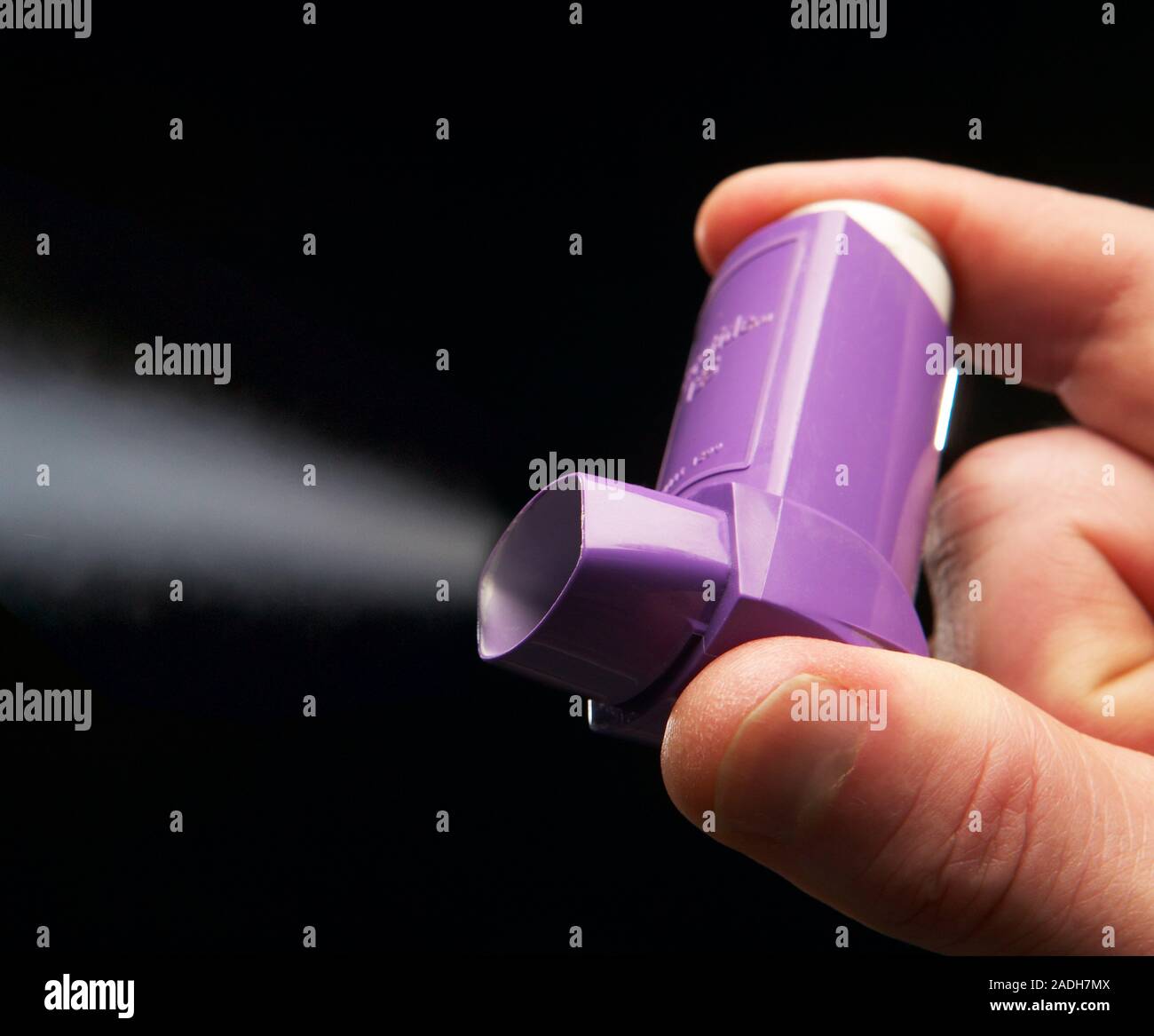 Asthma inhaler. Aerosol inhaler for the treatment of bronchial asthma. The aerosol cannister ...