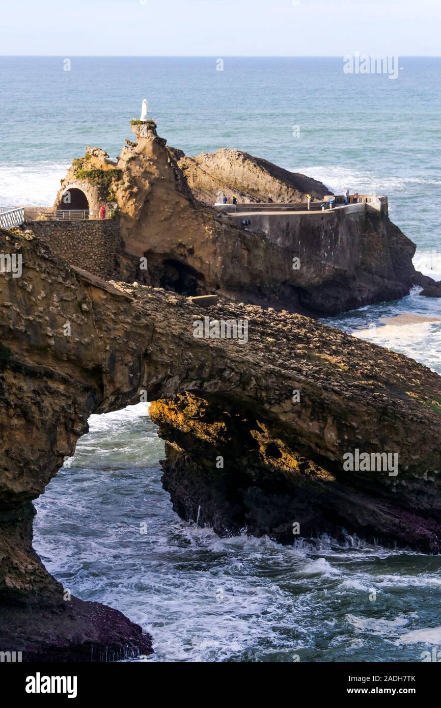 Rocher de la Vierge - Holly Virgin Rock, Biarritz, Pyrénées-Atlantiques ...