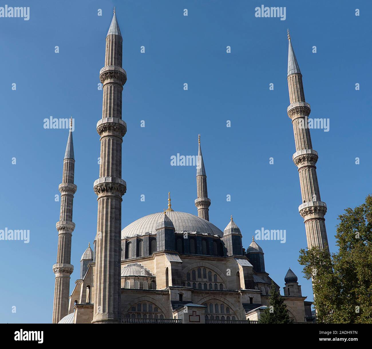 Exterior views of Selimiye Mosque in Edirne city, Turkey. UNESCO World ...