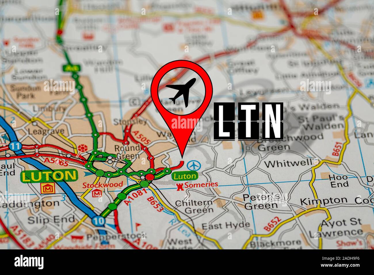 Map Of London Luton High Resolution Stock Photography and Images - Alamy