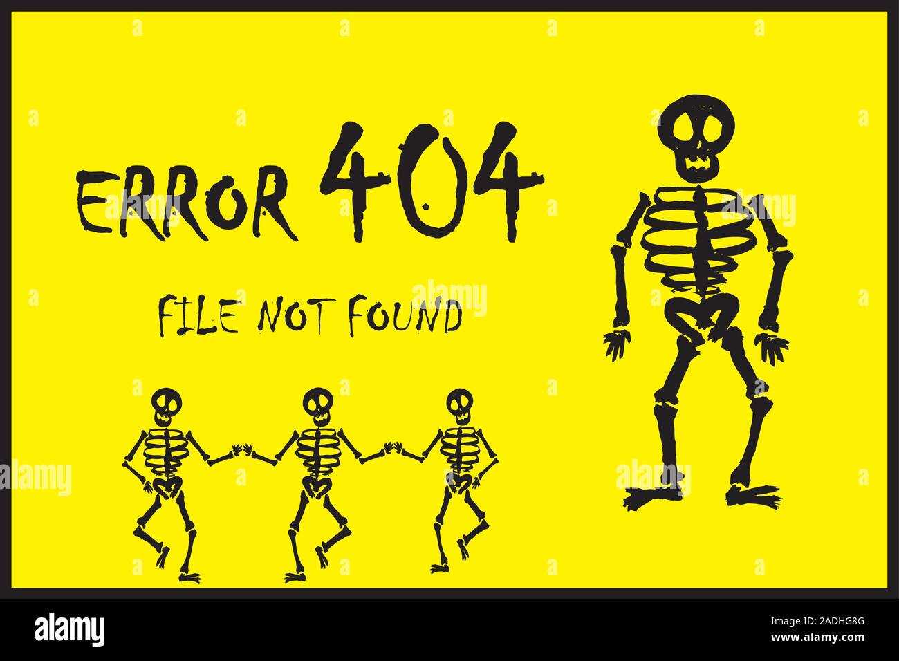 Yellow skeleton Stock Vector Images - Alamy