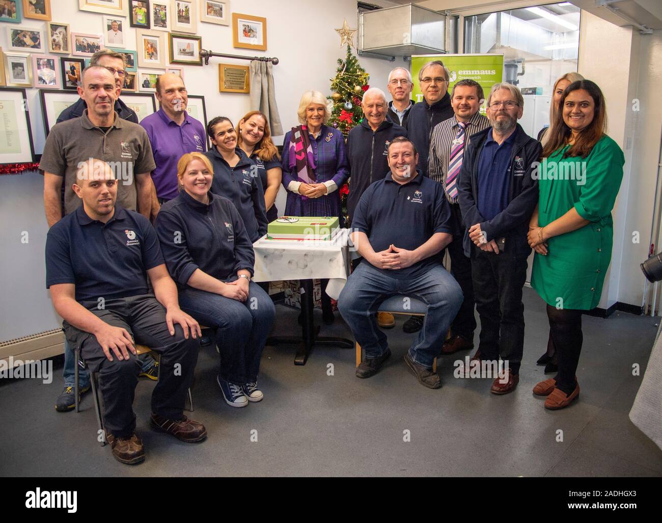 The Duchess of Cornwall (centre) with staff, volunteers and Companions ...