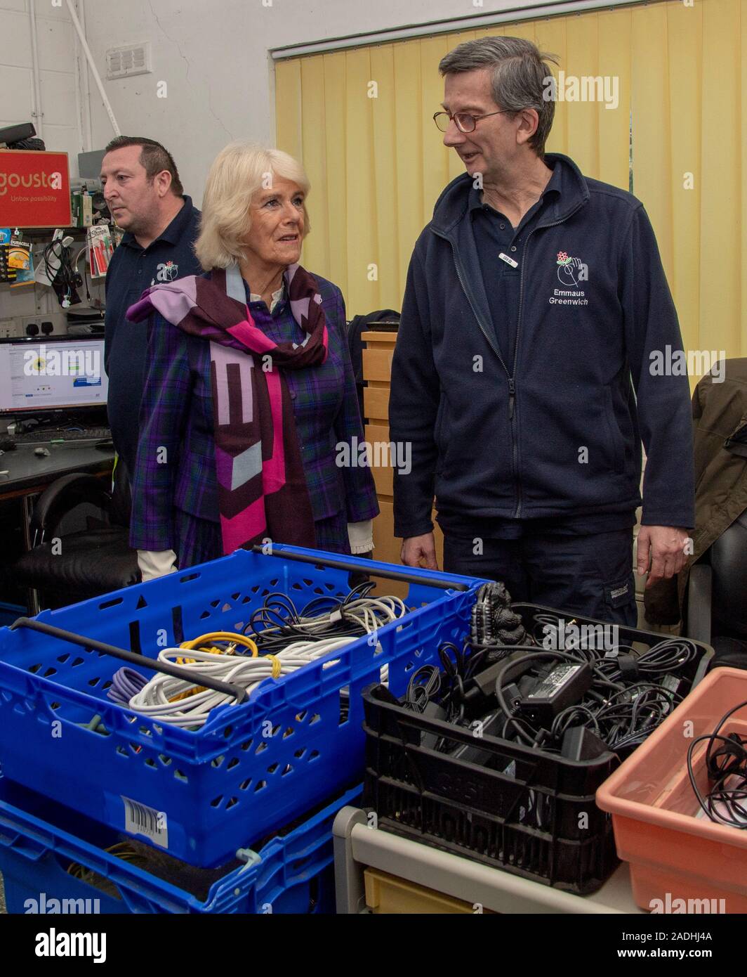 The Duchess of Cornwall meets Nick Saunders in the electrics room ...