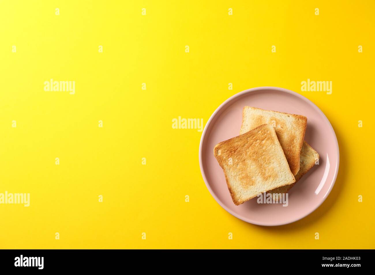 Top view tasty toasts hi-res stock photography and images - Alamy