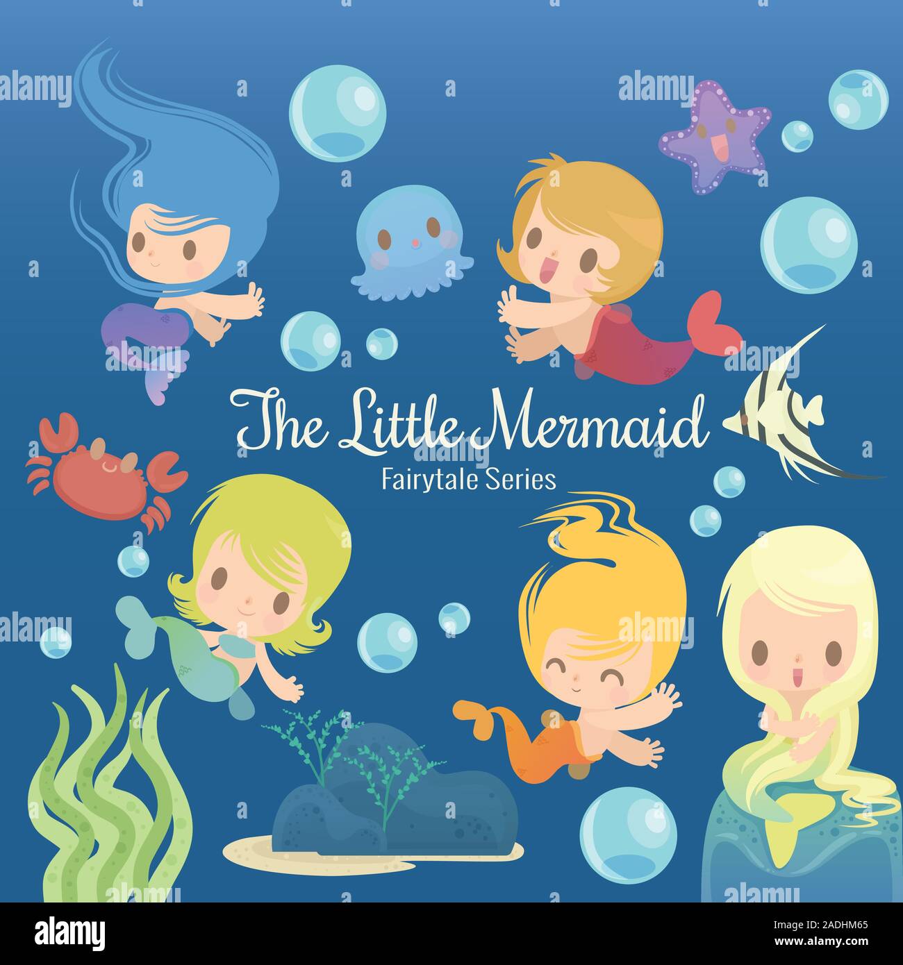 fairytale series the little mermaid Stock Vector Image & Art - Alamy