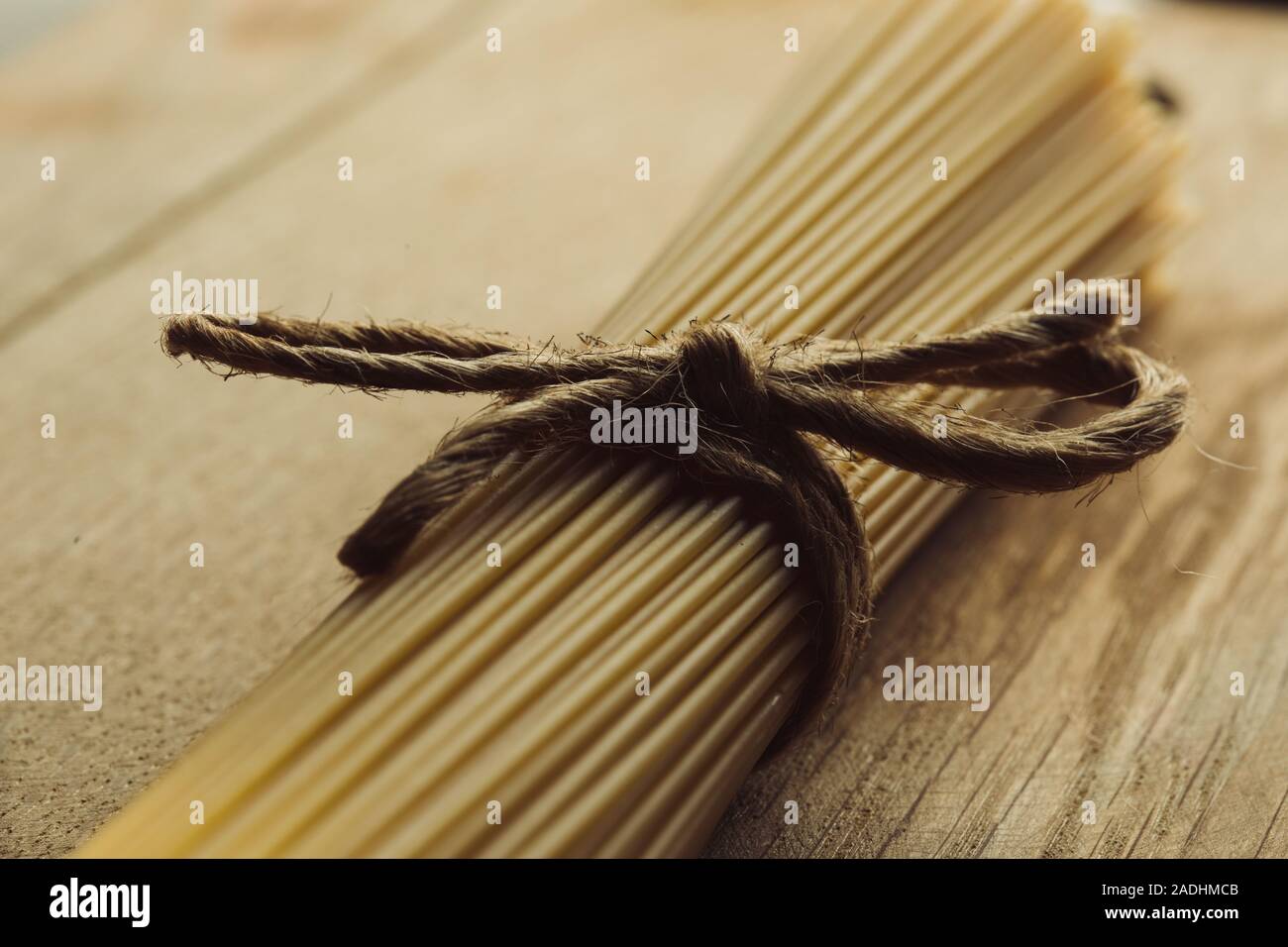 Italian pasta spaghetti tied rope hi-res stock photography and images ...