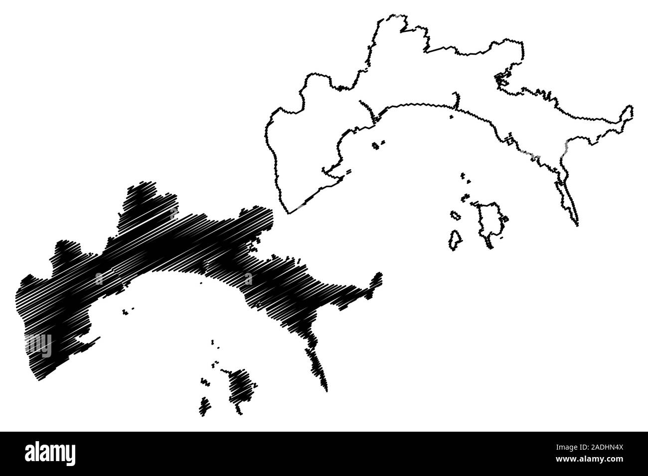 Panama Province (Republic of Panama, Provinces of Panama) map vector ...
