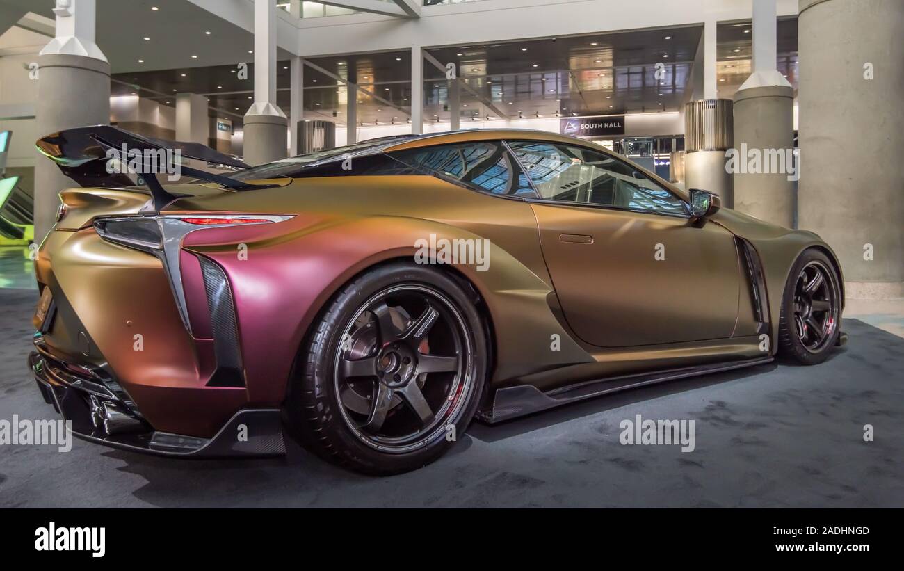 LOS ANGELES, CA/USA - NOVEMBER 20, 2019: A 2019 Lexus UX F car at the ...